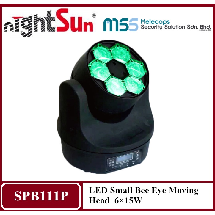 NIGHTSUN SPB111P LED Small Bee Eye Moving Head Light 6×15W | Shopee ...