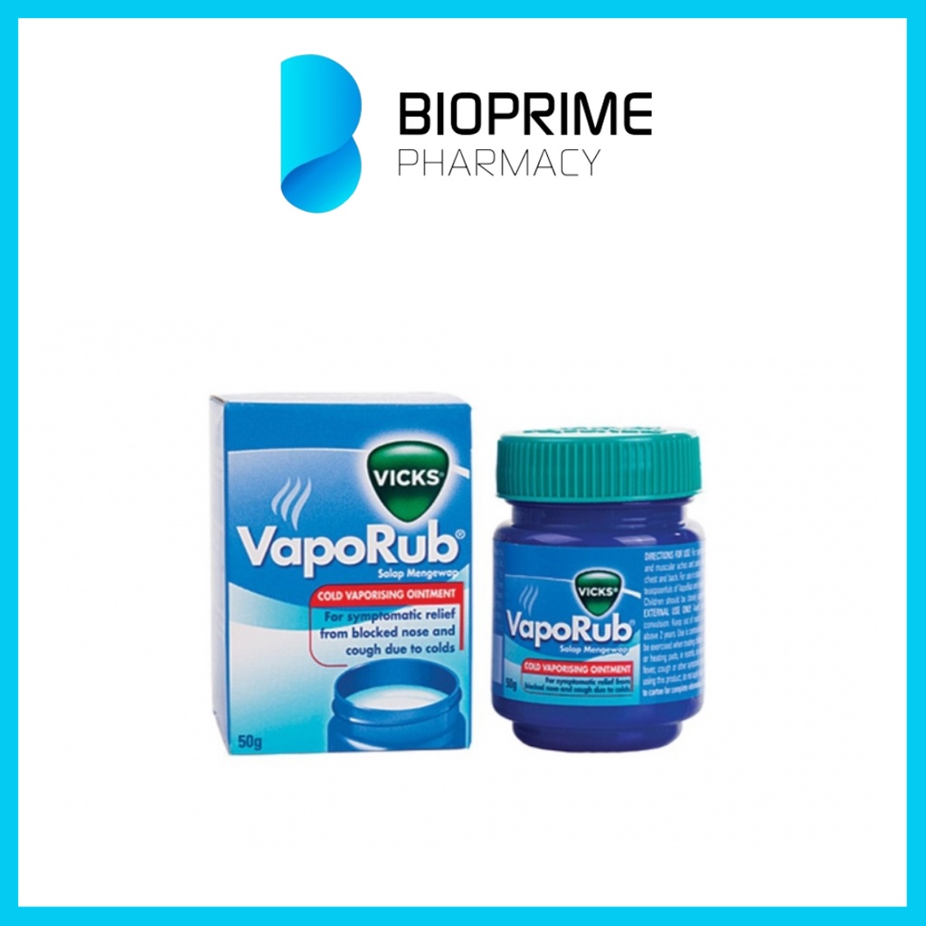 Vicks vaporub 50g (Cold Vaporising Oinment) | Shopee Malaysia