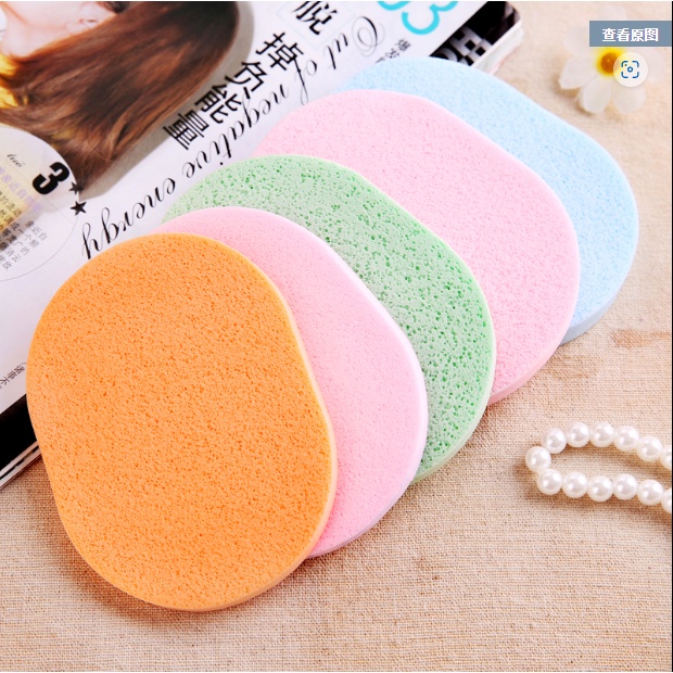 Facial Cleansing Sponge Wash Face Makeup Remover Span Muka Cuci Muka ...