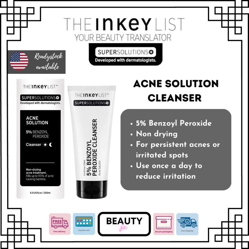 [readystock] The Inkey List Supersolutions 5 Benzoyl Peroxide 150ml