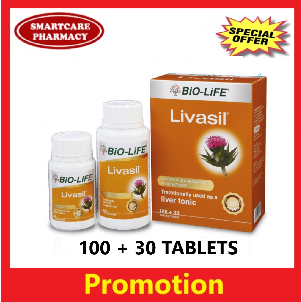 Bio-Life Livasil 100’s / 30's / 100's + 30's - Liver Tonic | Shopee ...