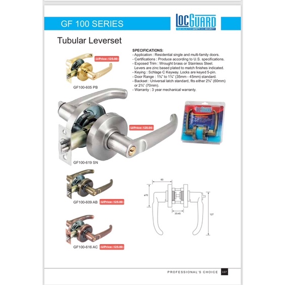 CLEAR STOCK !!!random colourTubular Cylindrical lever lock adjustable ...