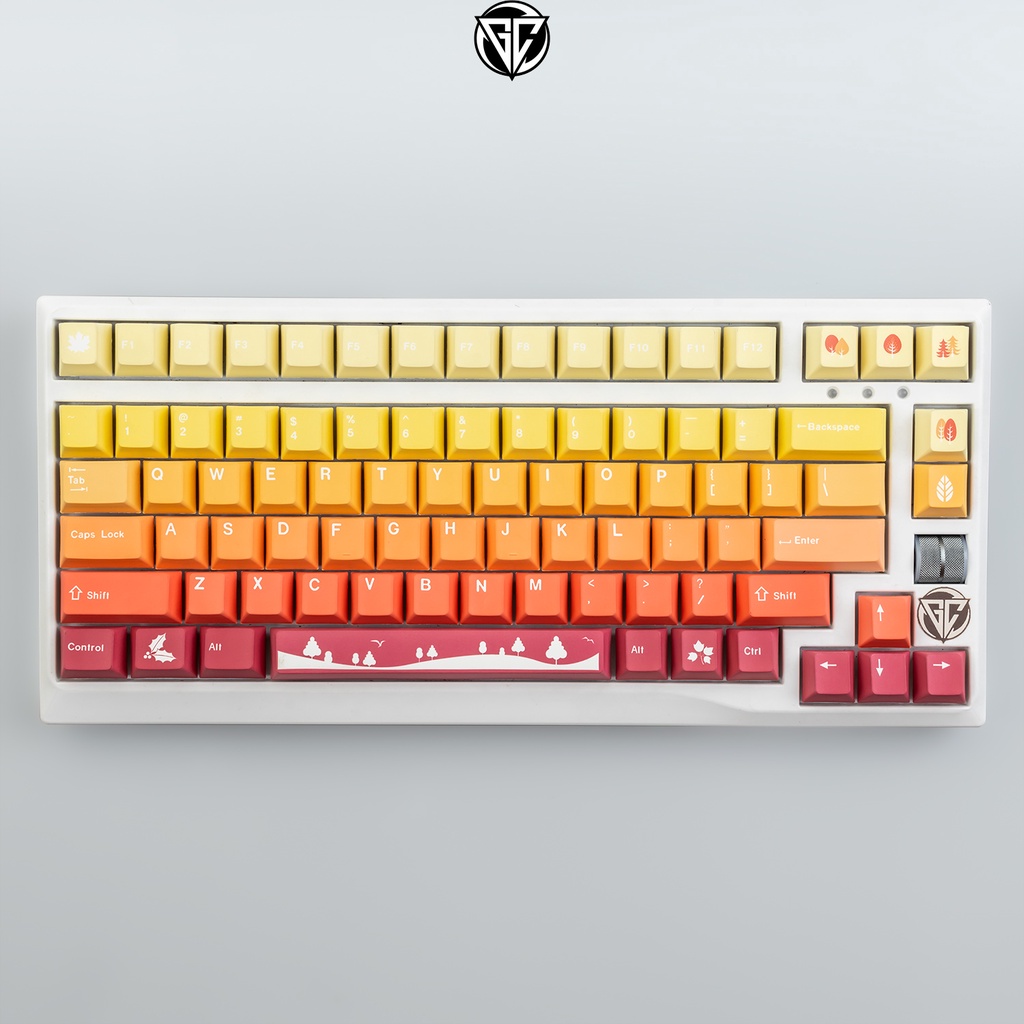 Gradient 138 button mechanical keyboard THICK PBT IN DYESUB | Shopee ...