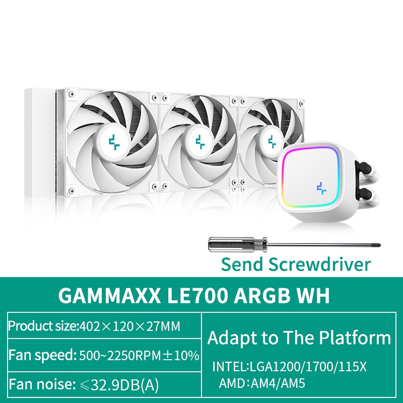 Deepcool LT720 LT520 ARGB CPU AIO Liquid Cooler 360mm High-Performance ...