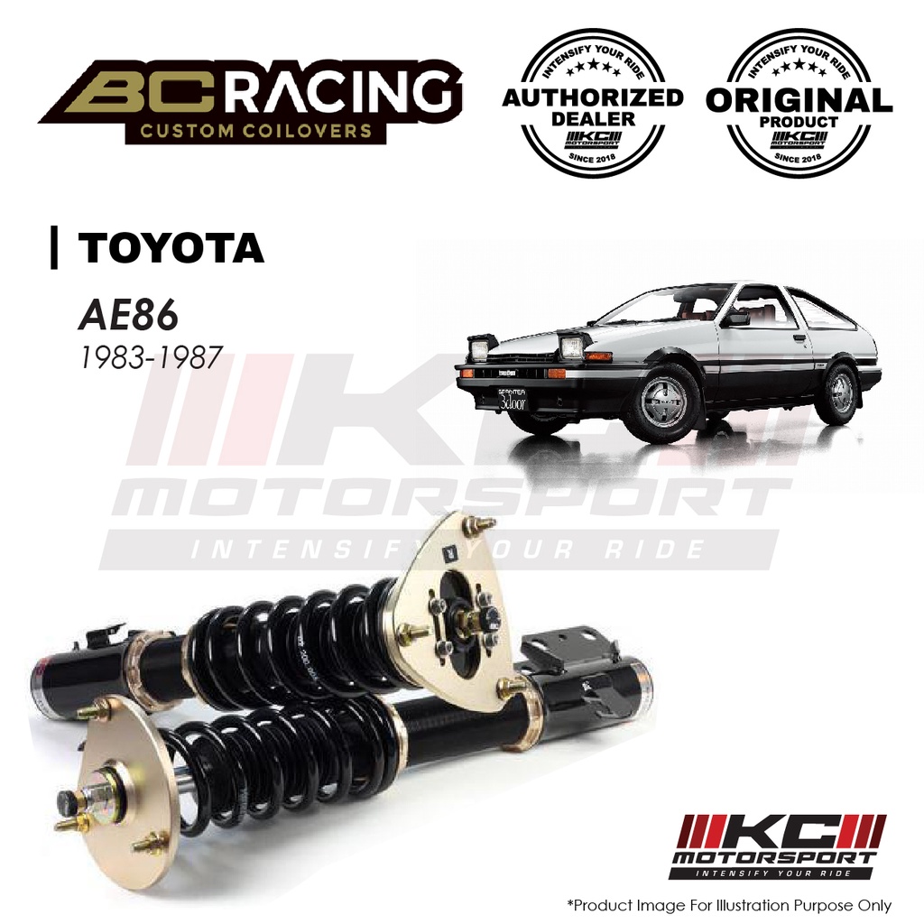 Toyota AE86 1983-1987 - BC RACING BR RA Fully Adjustable Suspension ...