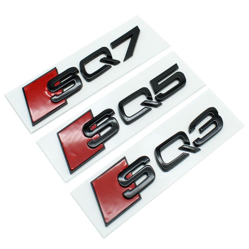 Car Rear Trunk Letters Emblem Badge Logo Stickers for audi SQ3 SQ5 SQ7 ...