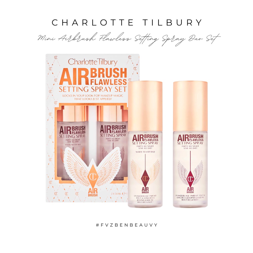 [READY STOCK] CHARLOTTE TILBURY Mini Airbrush Flawless Setting Spray ...