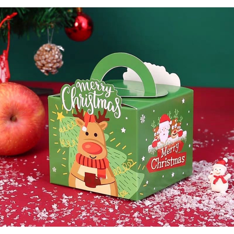 Christmas T Box Candy Cookies Nougat Packaging Box Shopee Malaysia