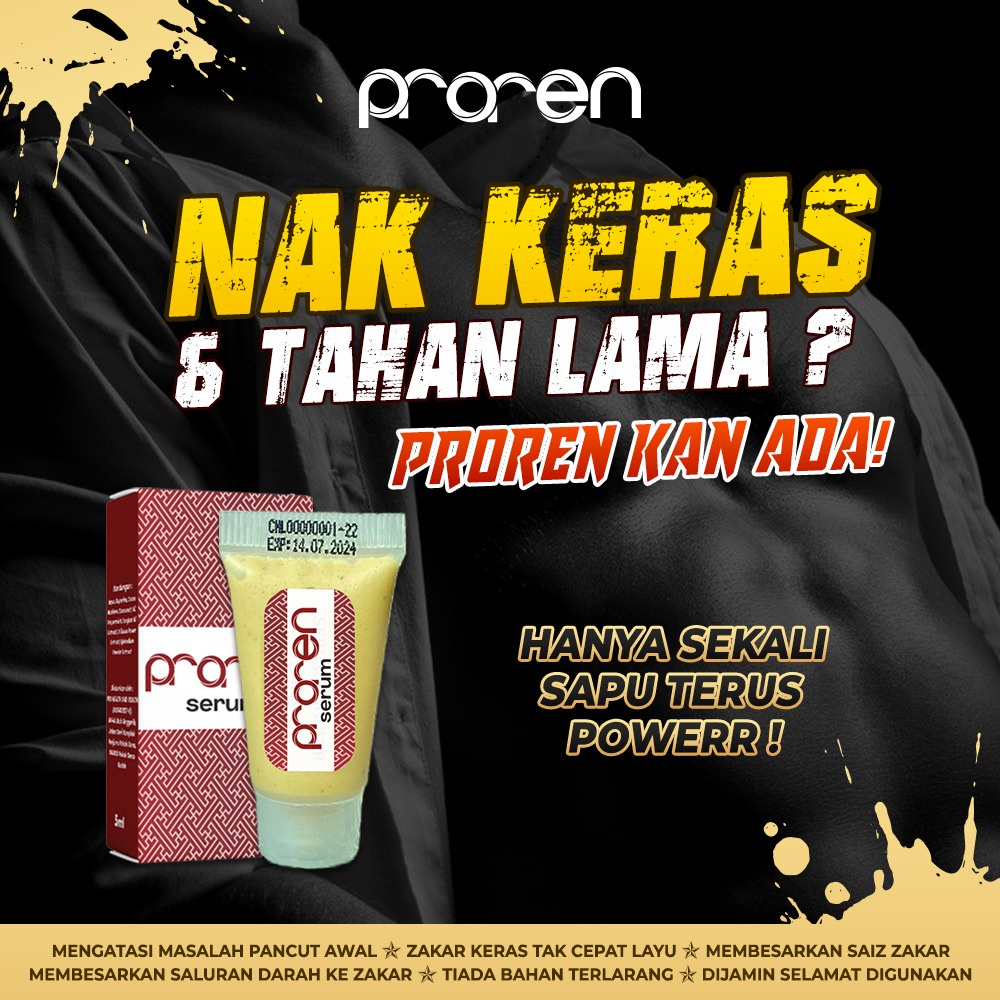 PROREN SERUM FOR MEN + SPECIAL FREEGIFF ( LULUS KKM ) | Shopee Malaysia