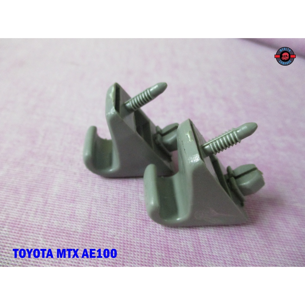 TOYOTA MTX AE100 New Sun Visor Beige Bracket (1 Set) Clip Lock AE100 (1 ...