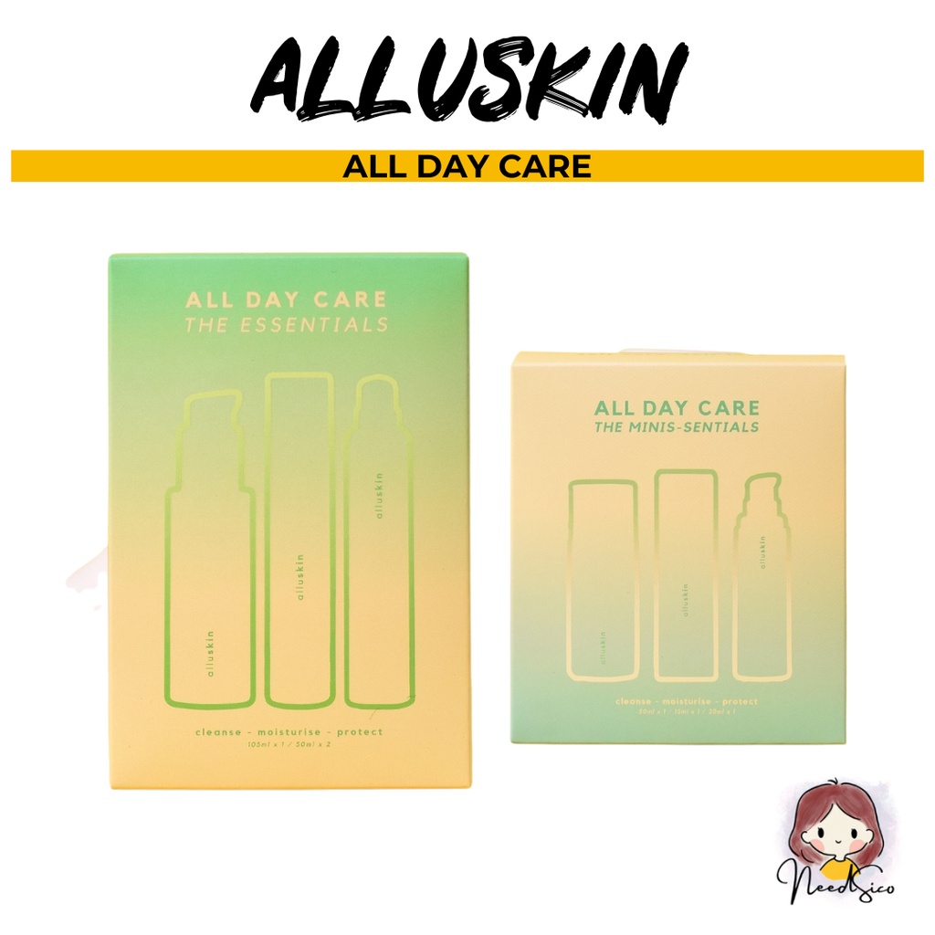 ALLUSKIN DUO COMBO ALL DAY CARE - THE ESSENTIALS MINI-SENTIALS | Shopee ...