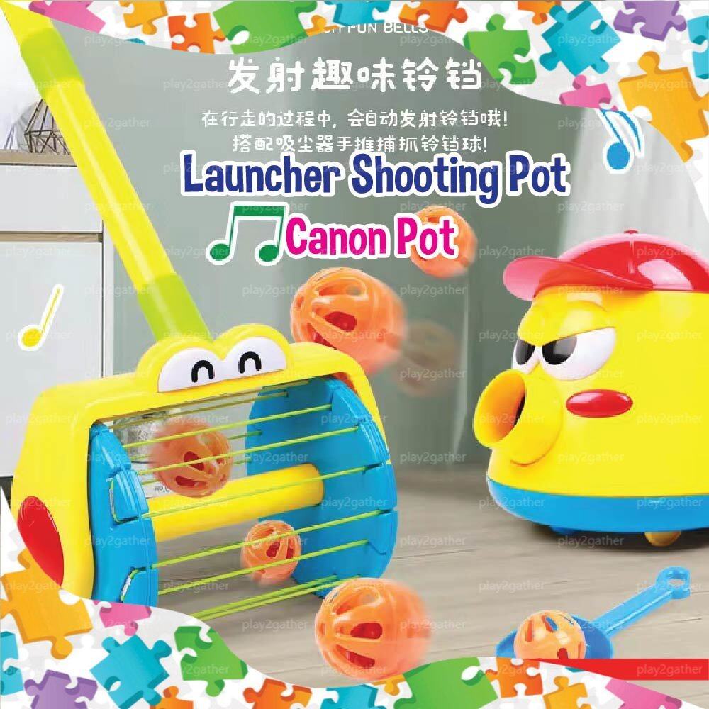 Automated Ball Launcher Shooting Pot Canon Pot Interactive Vacuum ...