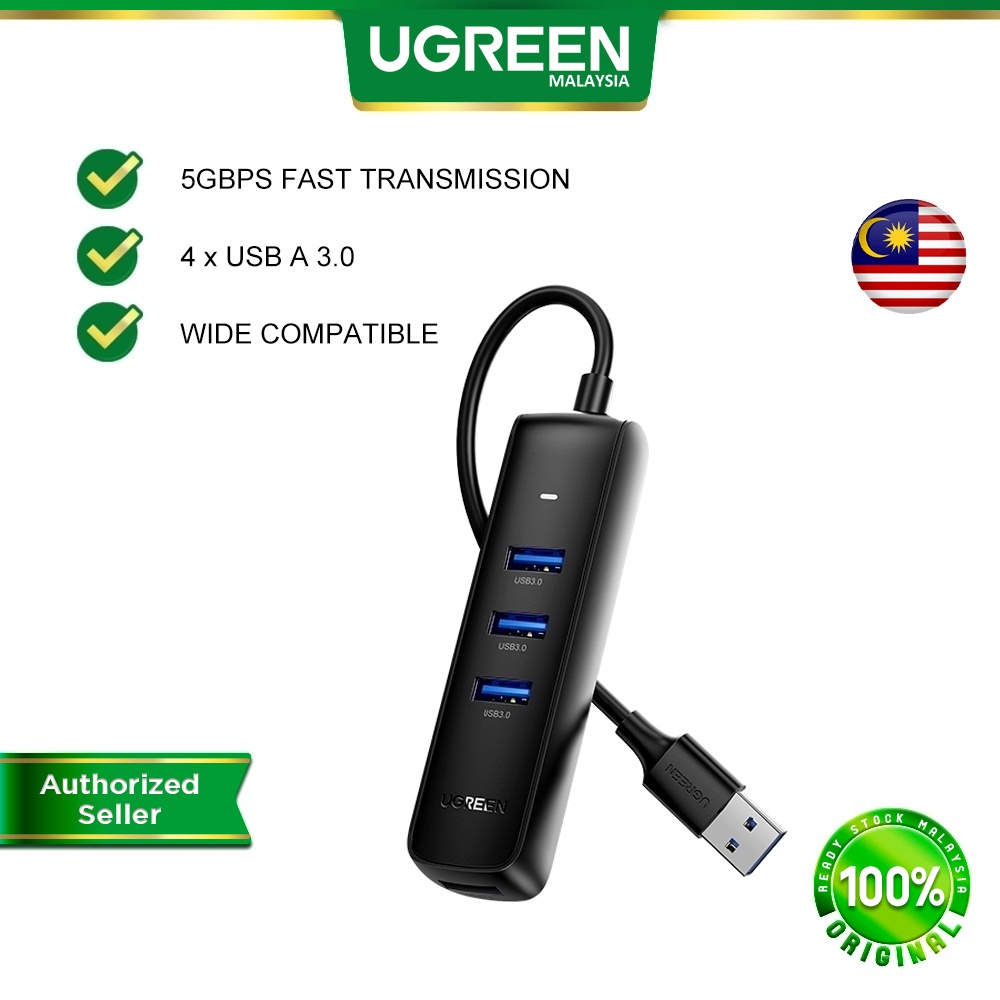 UGREEN 4 Port USB 3.0 Hub 5Gbps High Speed Data Transmission Extension Data Hub For Laptop iMac ...