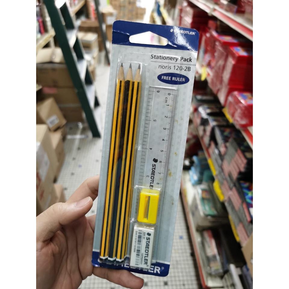 [Clearance] Staedtler Noris 2B Pencils Eraser Sharpener Ruler ...