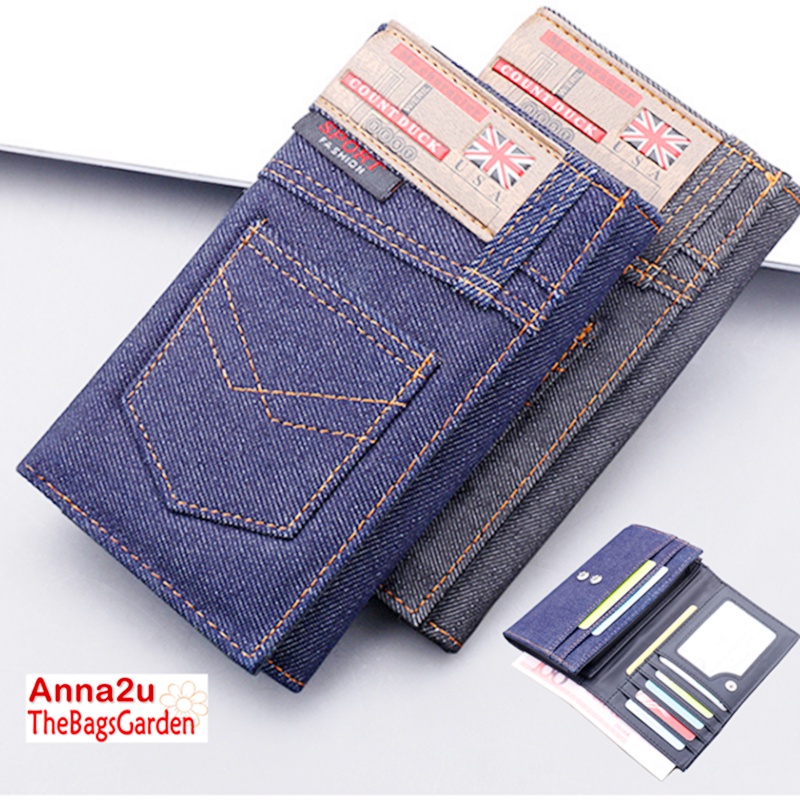 Women Purses Men Wallet Denim Canvas Medium Long Short Purses Handmade ...