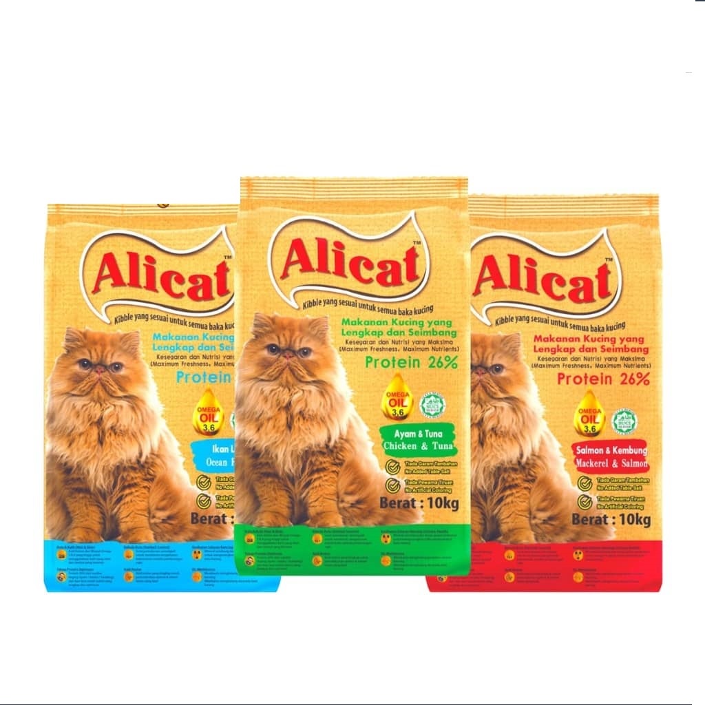 Makanan Kucing Premium Ali Cat Premium Cat Food 10kg | Shopee Malaysia