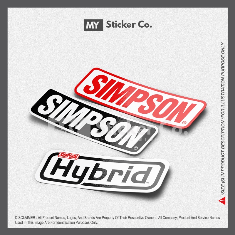 Sticker - Simpson Race | Shopee Malaysia