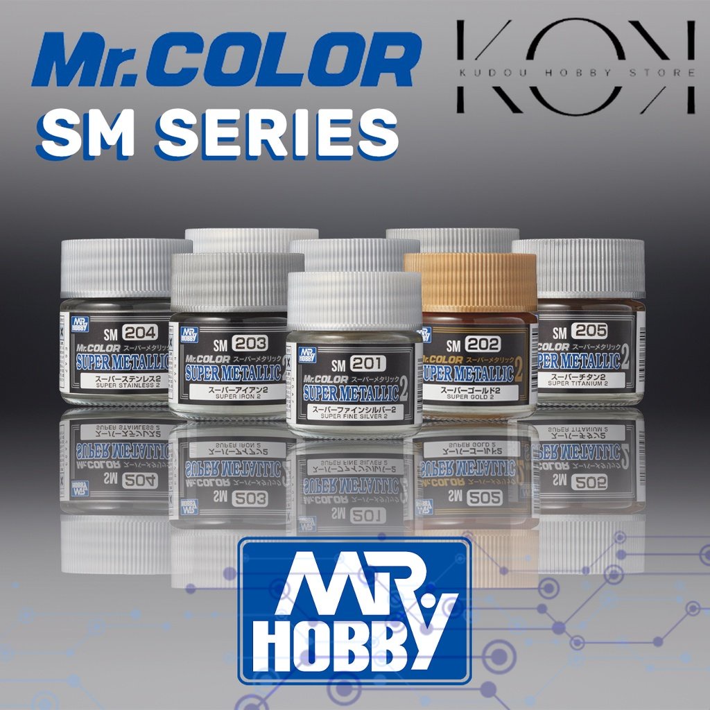 Mr Hobby Mr Color Super Metallic 2 SM201 - SM206 READY STOCK MR.HOBBY ...