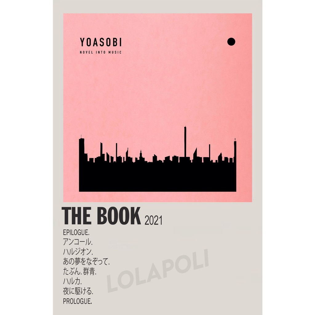 The Book Album Cover Poster - YOASOBI | Shopee Malaysia