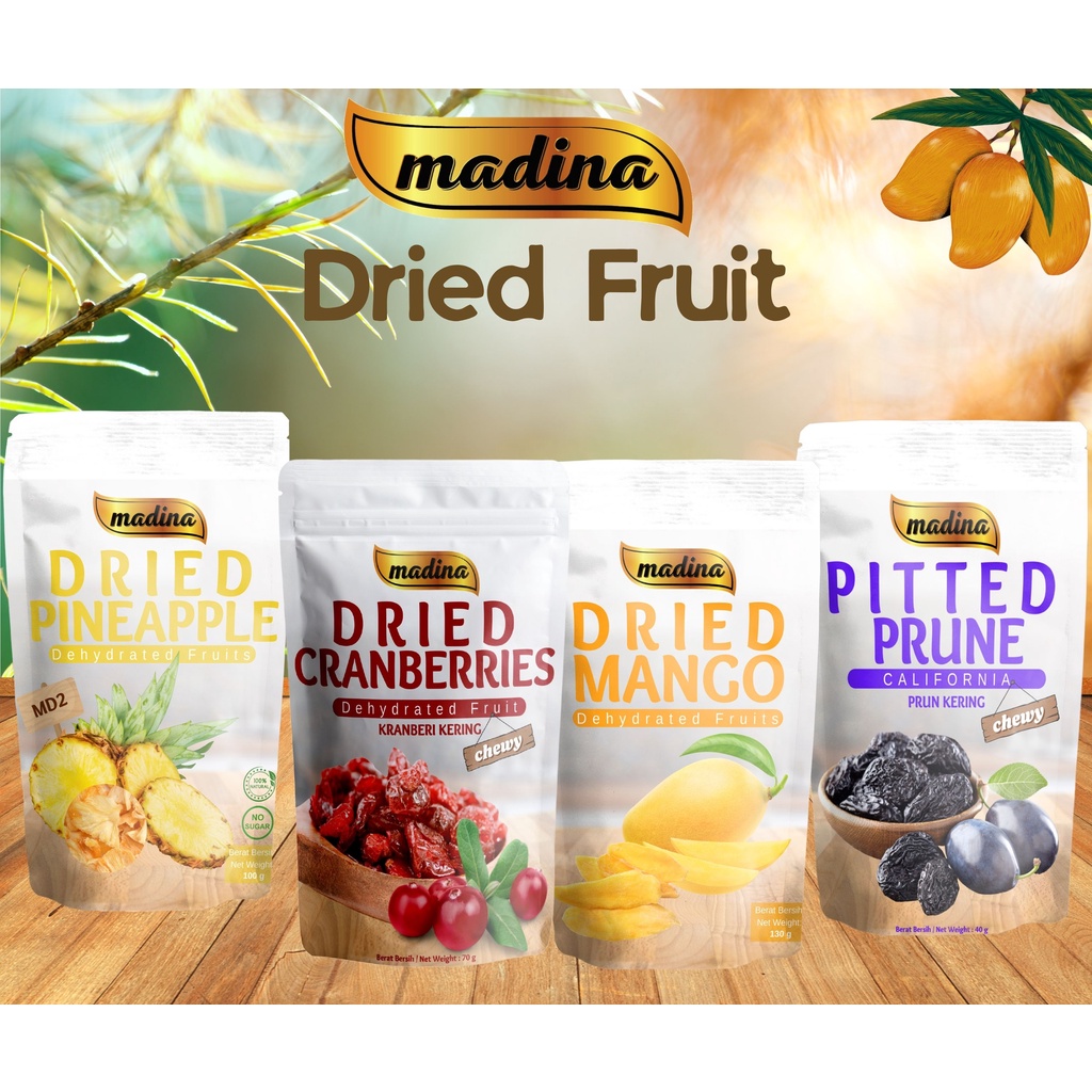 CHEWY DRIED FRUITS- Mango/Pineapple/Prune/Cranberries - Dehydrated ...