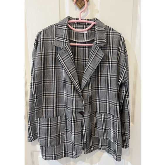 BW03 2ndhand plaid blazer. | Shopee Malaysia