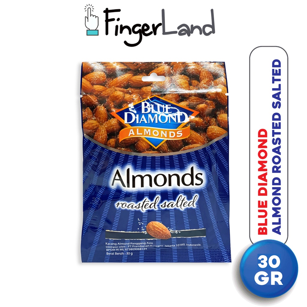 BLUE DIAMOND Roasted Almonds-Salted 30 Gr Salted Flavored Roasted ...