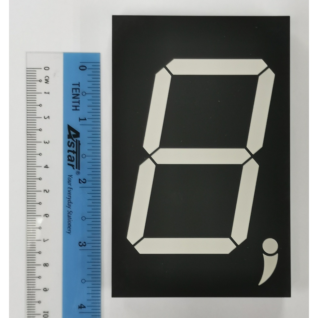 3.0 Inch 7 Segments Single Digit Character Height Display Common Anode ...