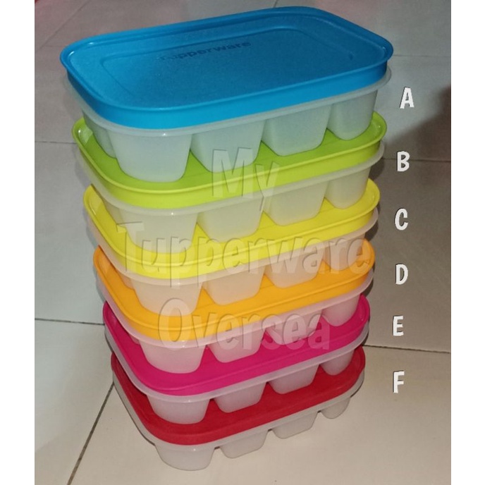 Tupperware Ice Mould ice cube maker bekas buat ais dengan penutup with ...