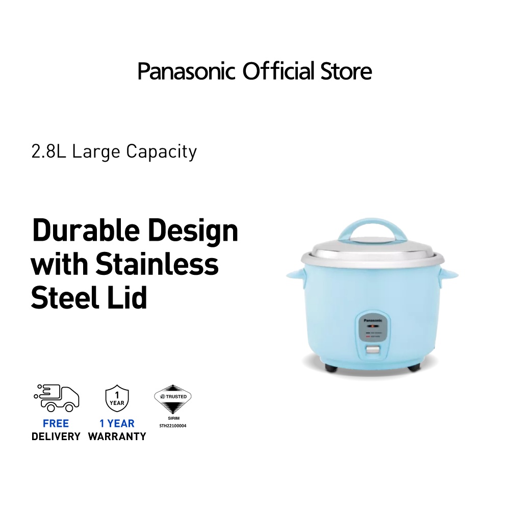 PANASONIC SR-E28 DURABLE AND HIGH PERFORMANCE RICE COOKER (3 COLORS) SR ...