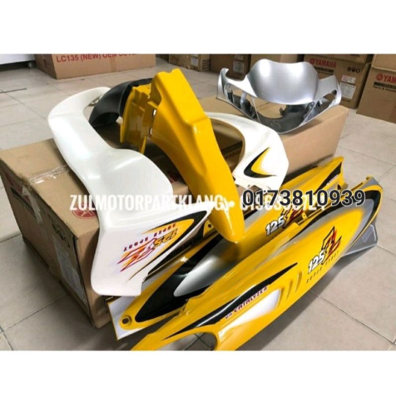 COVERSET 125Z/ZR KUNING SABIT ORIGINAL HLY (FREE SPOILER-FERING ...