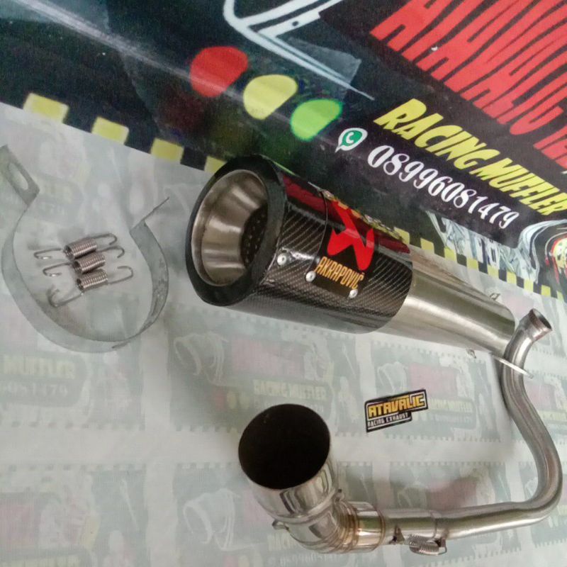 Akrapovic PCX racing exhaust Vario Beat Genio Scoopy fazzio Nmax Aerox ...