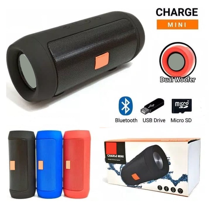 JBL Charge Mini (J006) / Charge 3 Mini Plus (J007 FM) Portable Wireless Speaker with Bluetooth ...