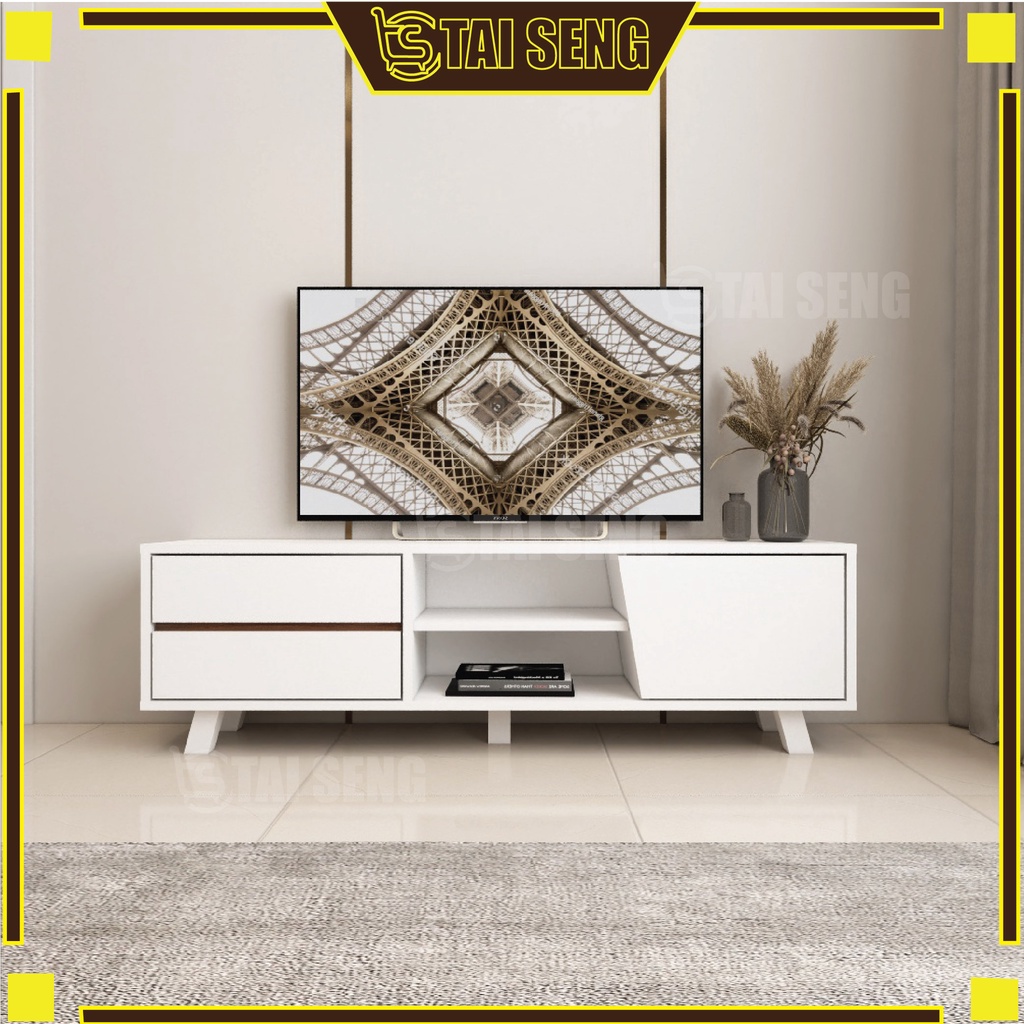 TAI SENG Anne 5FT TV CABINET TV CABINET RACK TV CONSOLE CABINET TV ...