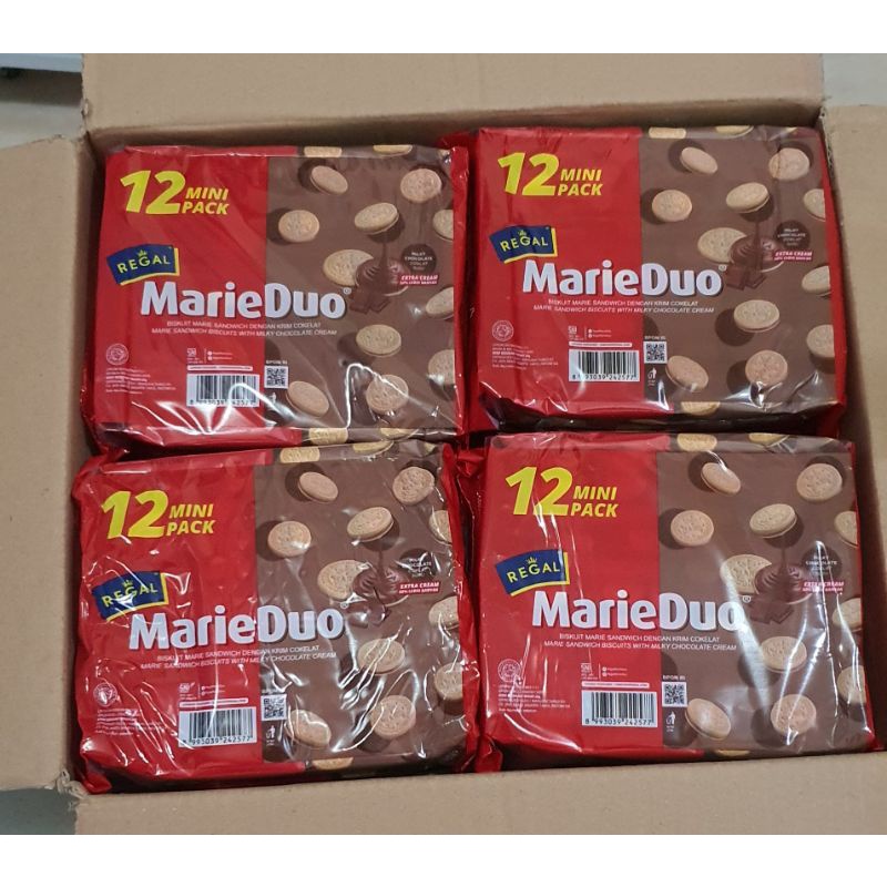 Regal Marie Duo Chocolate Cream Biscuits contains 12 packs | Shopee ...