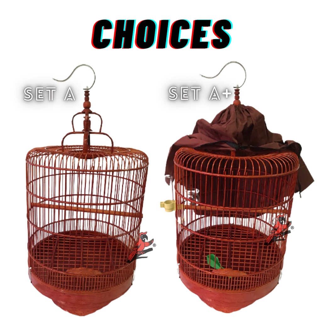 MPT China Bamboo Cage Shama Cage Magpie Cage Sangkar Burung Murai Batu ...