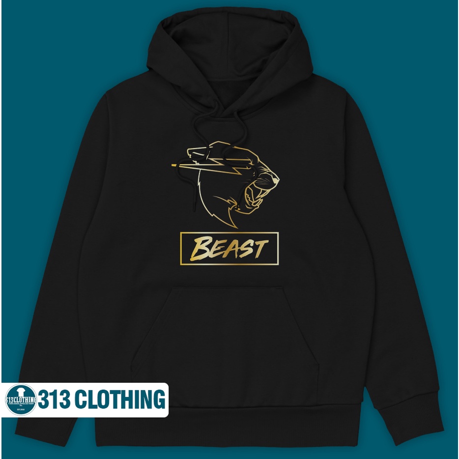 Mr Beast Gold Hoodie Jacket Youtube Sweater Mr Beast Gold Logo | Shopee ...