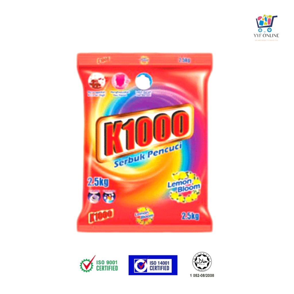 K1000 Powder Detergent Lemon Bloom (2.5kg) | Shopee Malaysia