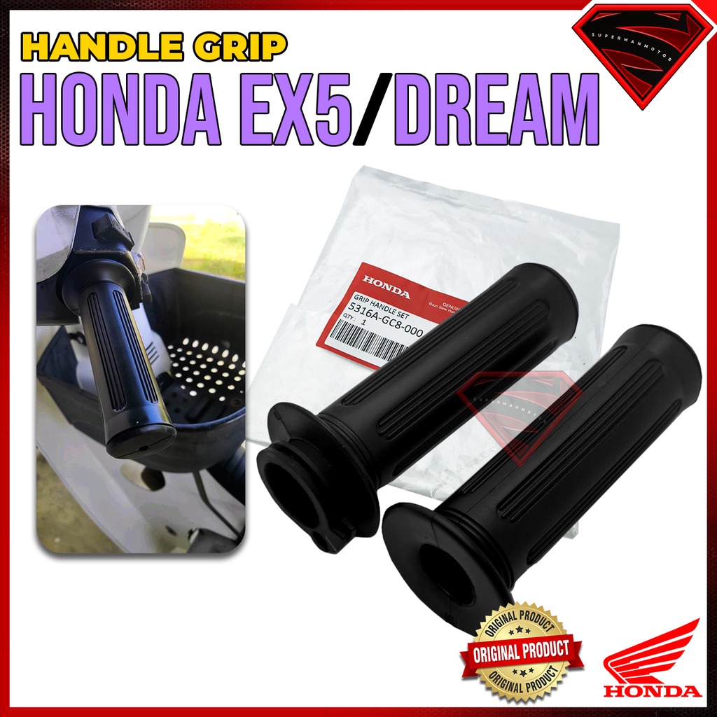 100% ORIGINAL HONDA EX5 EX5 DREAM EX5 HP HANDLE GRIP HANDLE RUBBER ...