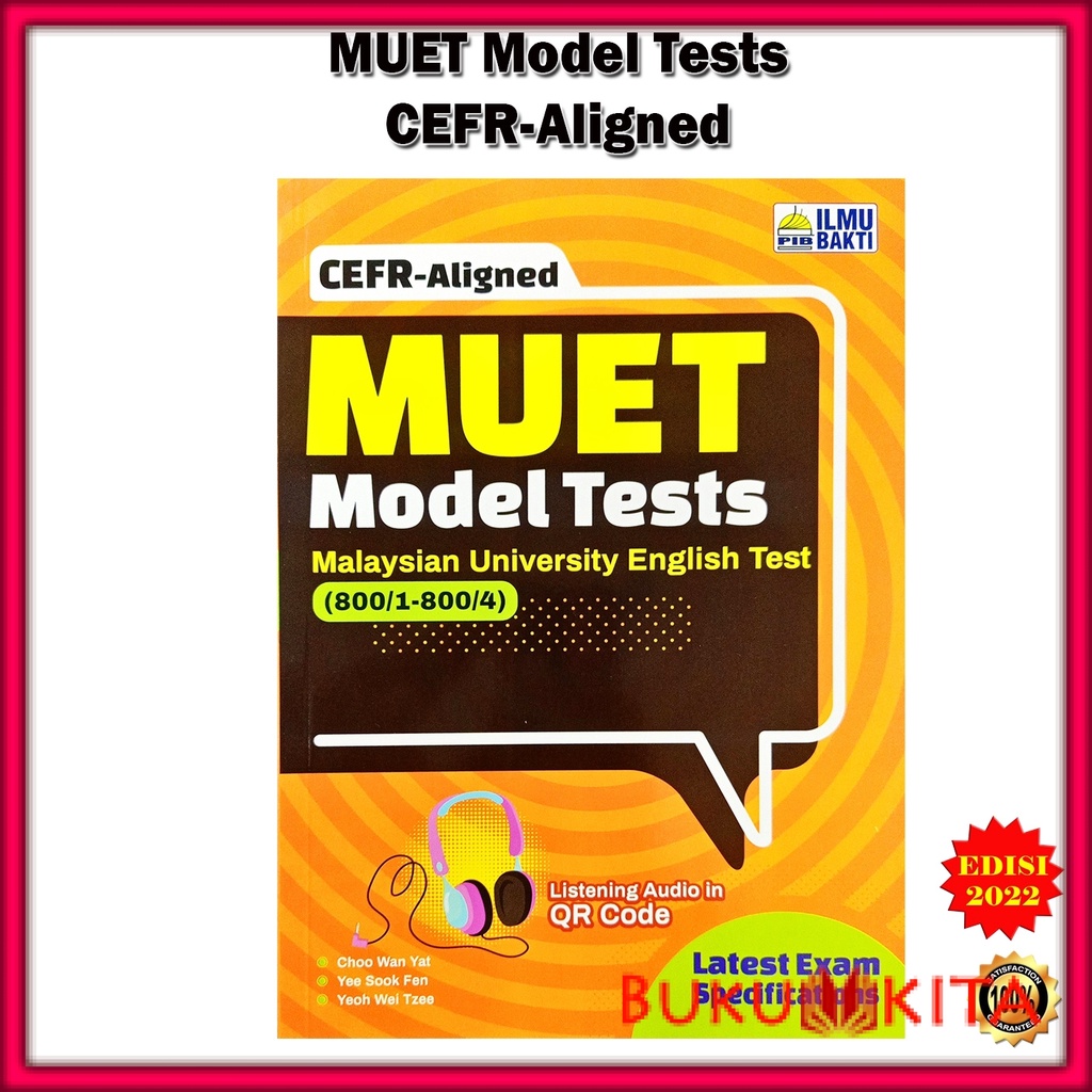 MUET Model Tests CEFR-Aligned Edisi 2022 | Shopee Malaysia