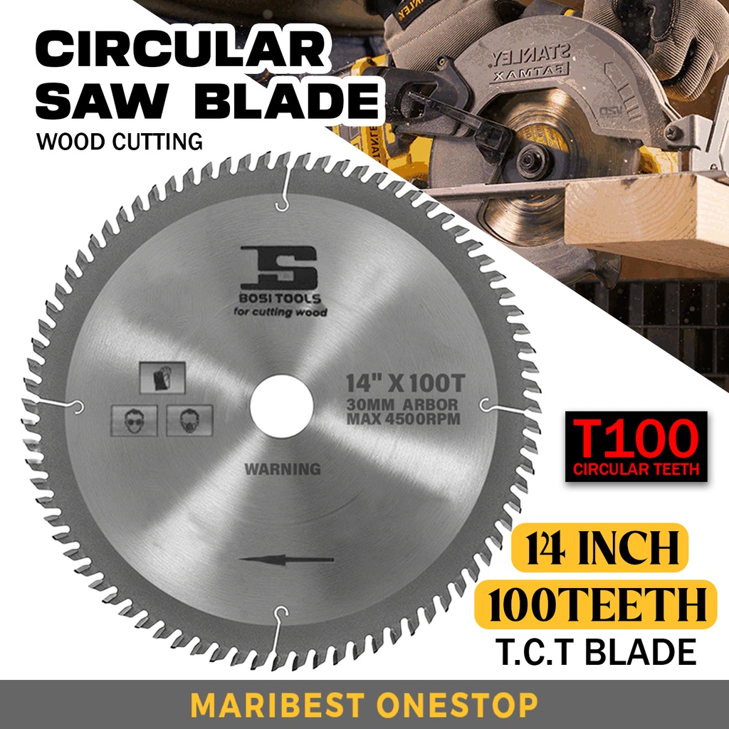 14" X 100T Wood Circular Saw Blade Cutting Wood Cutting Disc TCT Saw ...