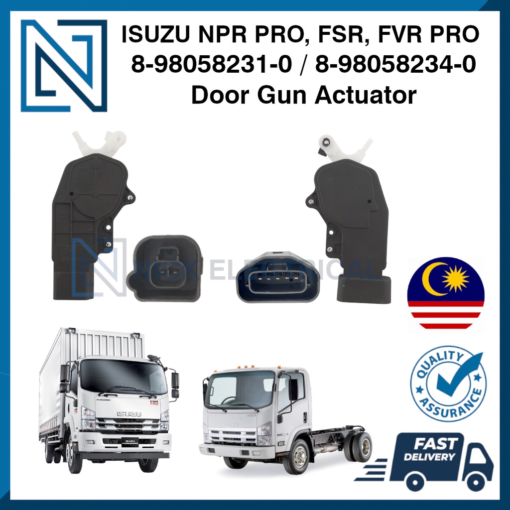 ISUZU NPR PRO FSR FVR PRO 24V Door Gun Actuator Central Locking System ...
