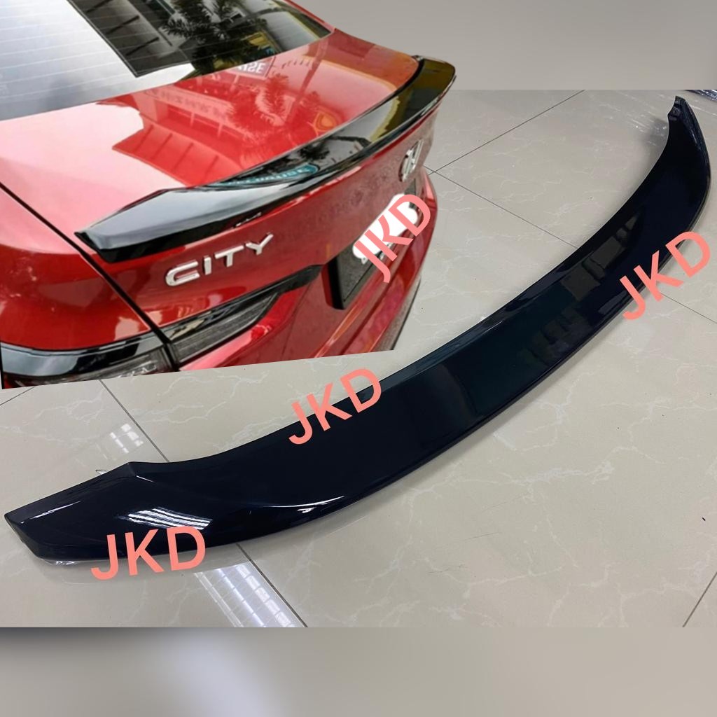 Honda City 2020 2021 2022 gn2 RS Spoiler with paint Gloss Black *ready Stock* body kit ABS ...