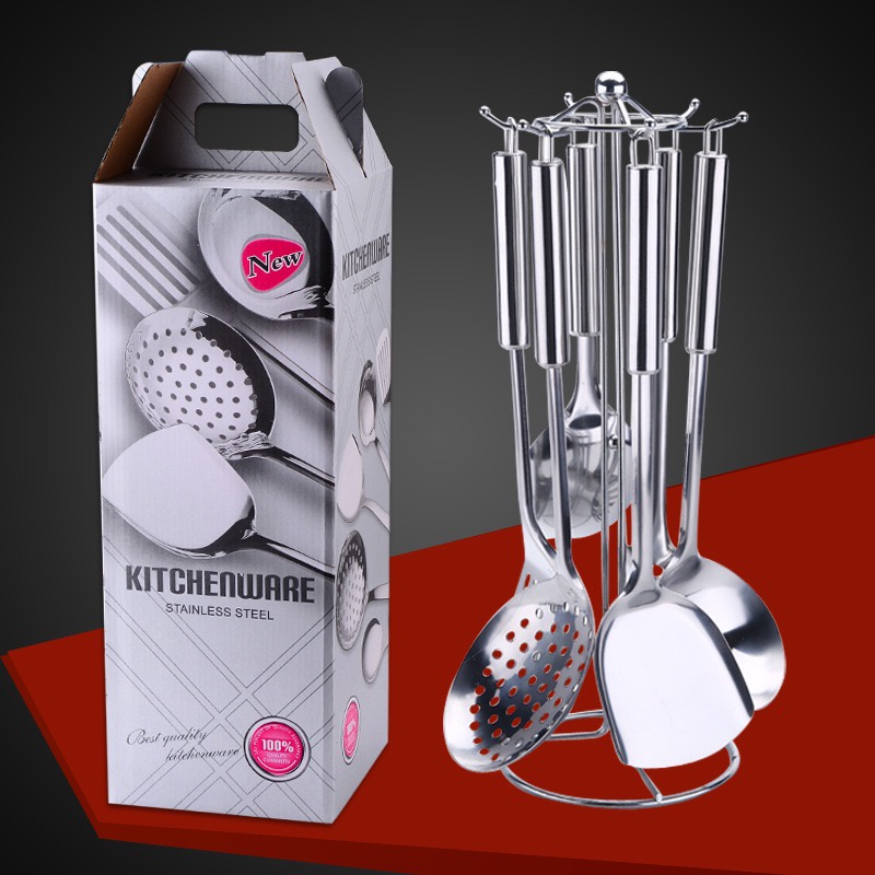 (7 Pieces) MILANDO Stainless Steel Kitchenware Cooking Utensil Cutlery ...