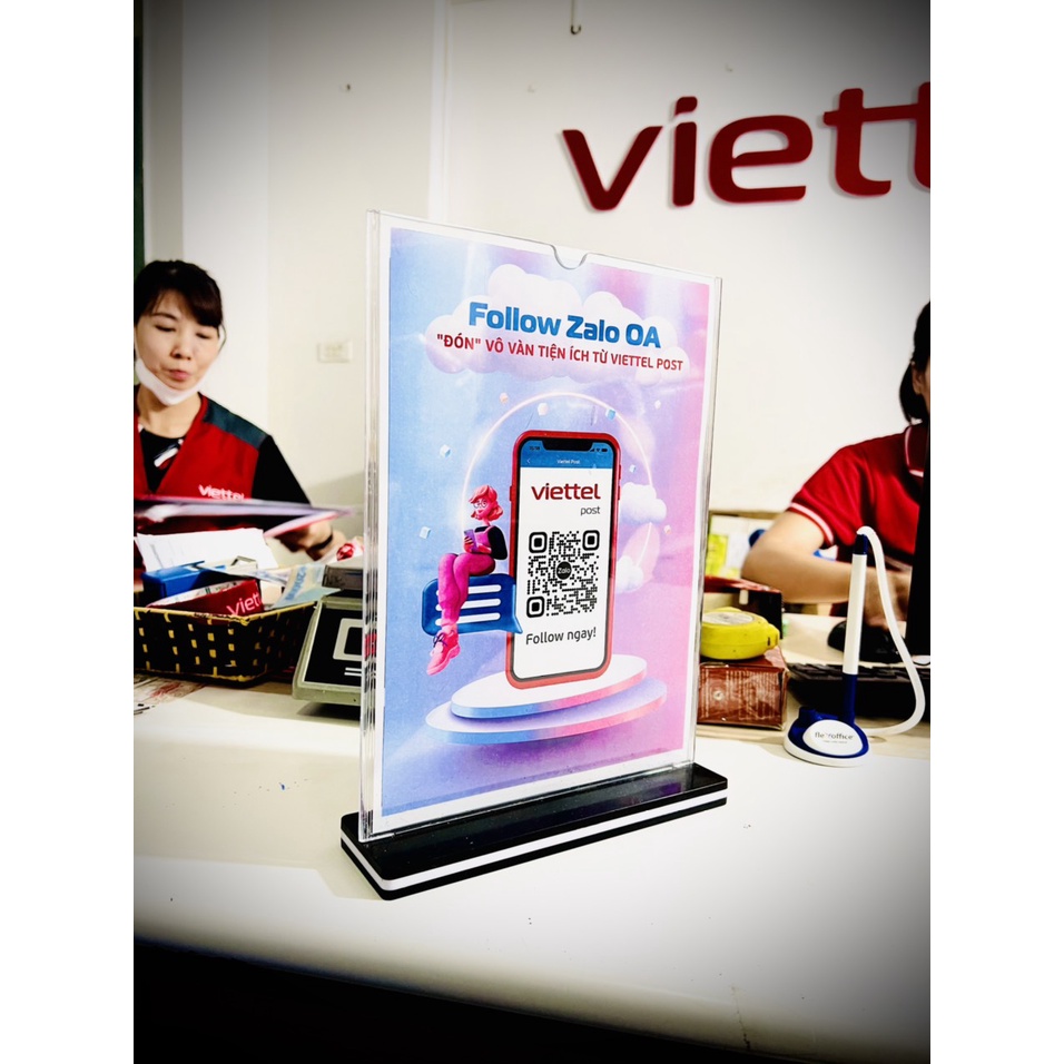 A4 mica menu with thick base, mica menu for price list, Qr code ...