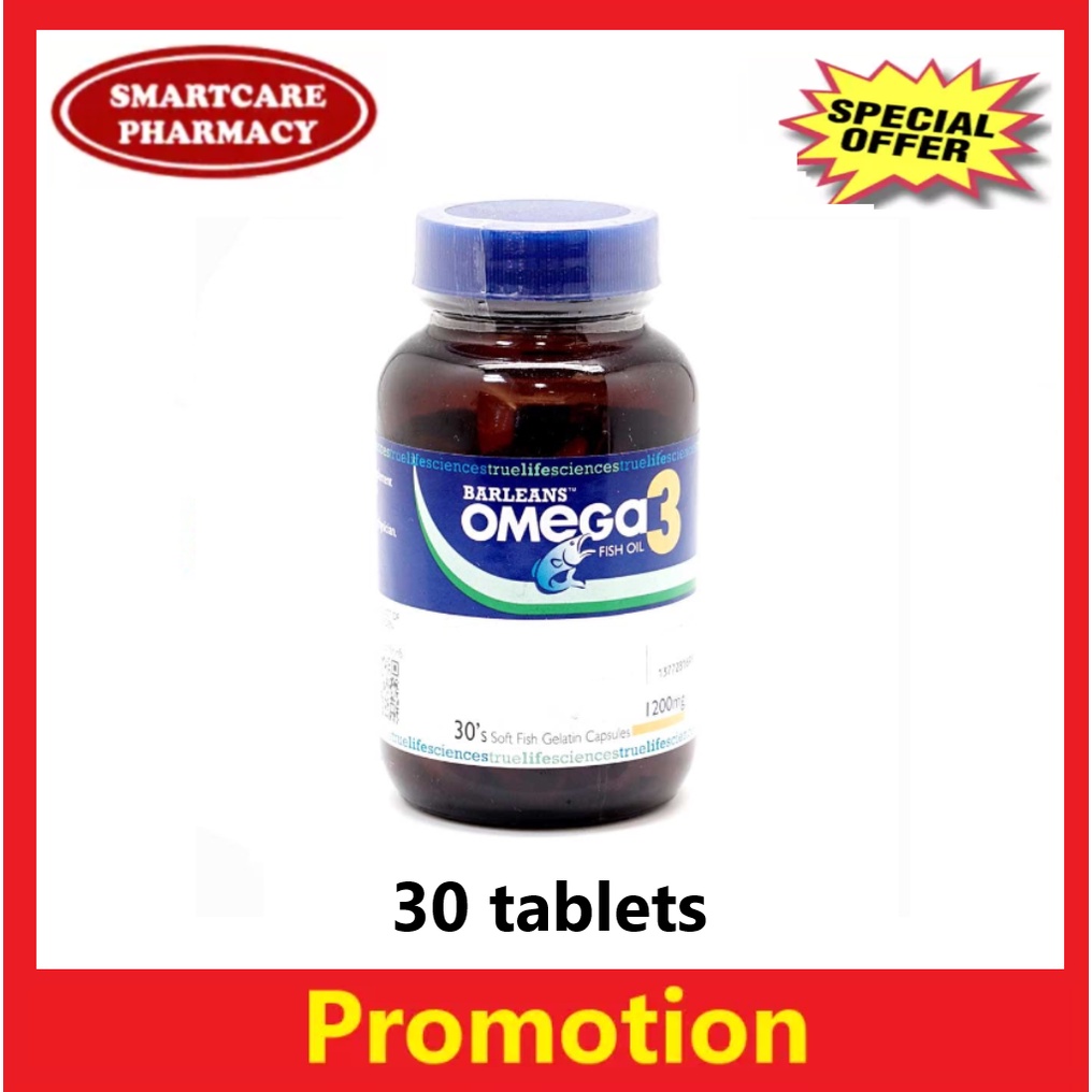Barleans Omega 3 Fish Oil 1200mg 30's/120's | Shopee Malaysia