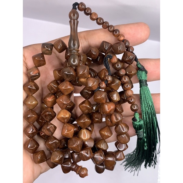 Tasbih Kayu Kokka Premium Turkey brown & Hitam Diamond 💯Original 99 ...