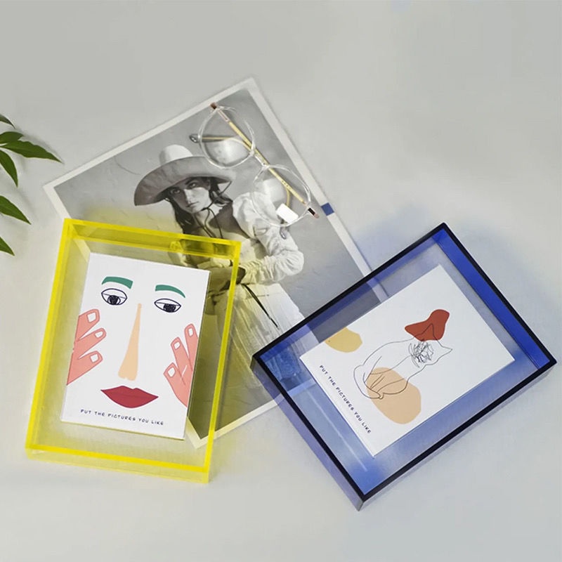 Creative DIY Colorful Acrylic Transparent Suspension Magnetic Photo ...