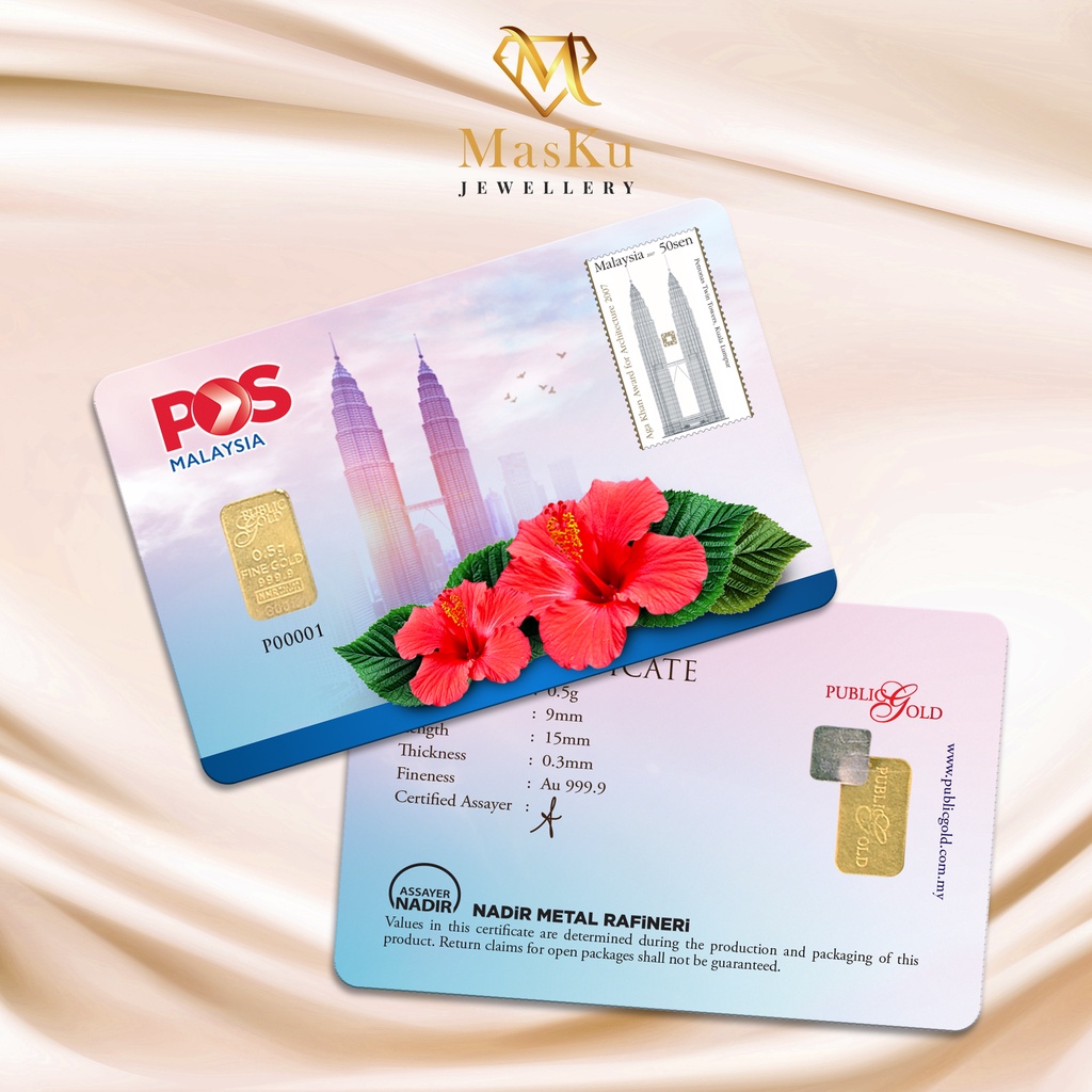 Public Gold LBMA Bullion Bar PG 0.5g (Emas 999.9) 24K - KLCC | Shopee ...