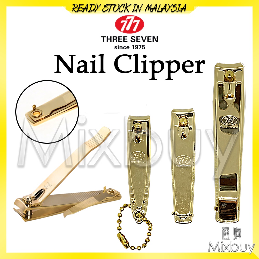 THREE SEVEN / 777 Nail Clippers Trimmers 14K Gold-plated H-Carbon Steel ...