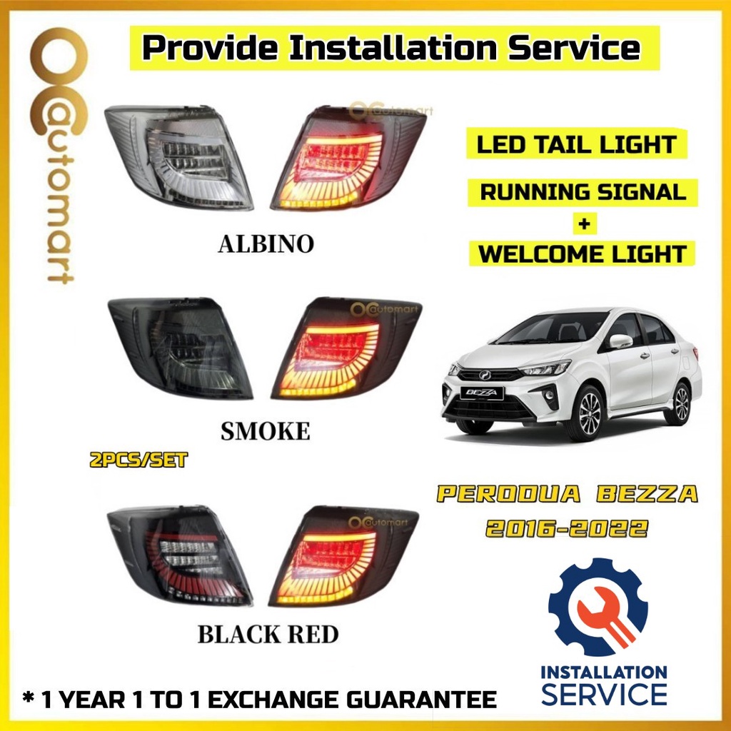 [Installation Provided] Perodua Bezza 2016 - 2022 Dragon Scale Albino ...